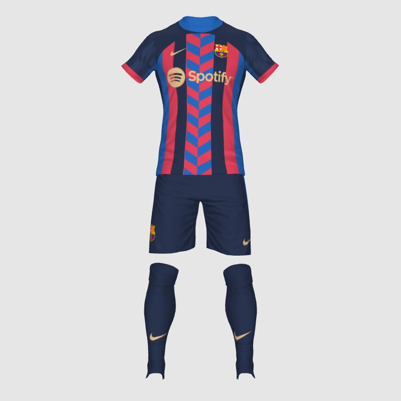 FC Barcelona Custom Home Kit PES Kit Creator Showcase, 54% OFF
