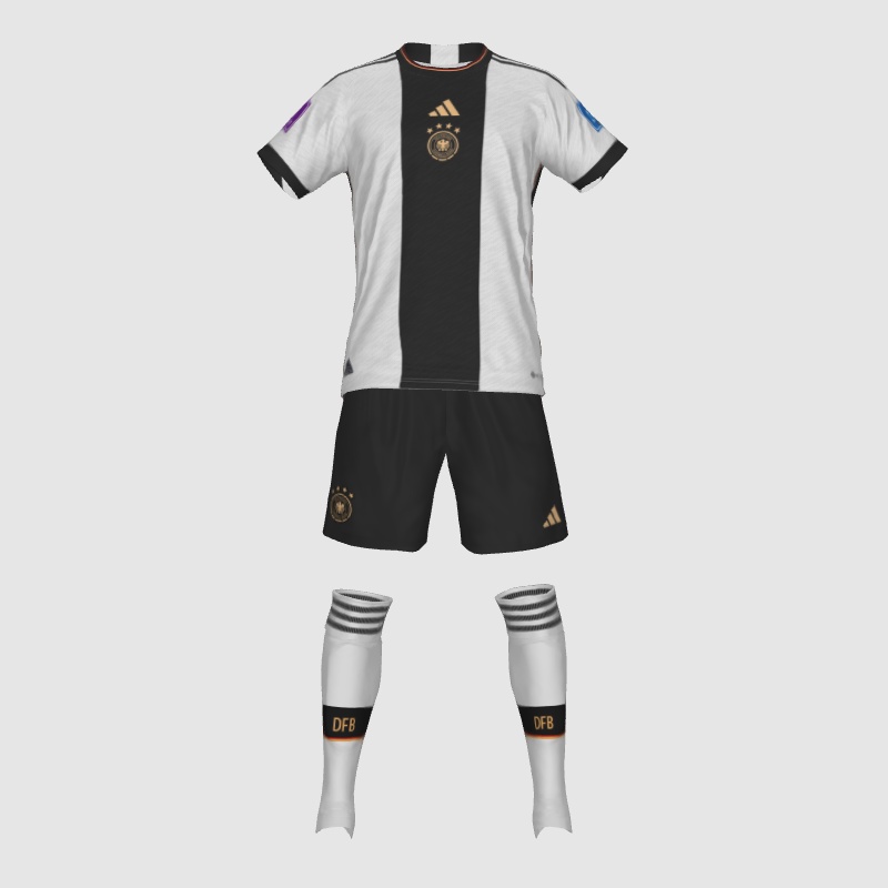 Germany 2022-23 Home World Cup 2022 Qatar - PES Master Kit Creator Showcase