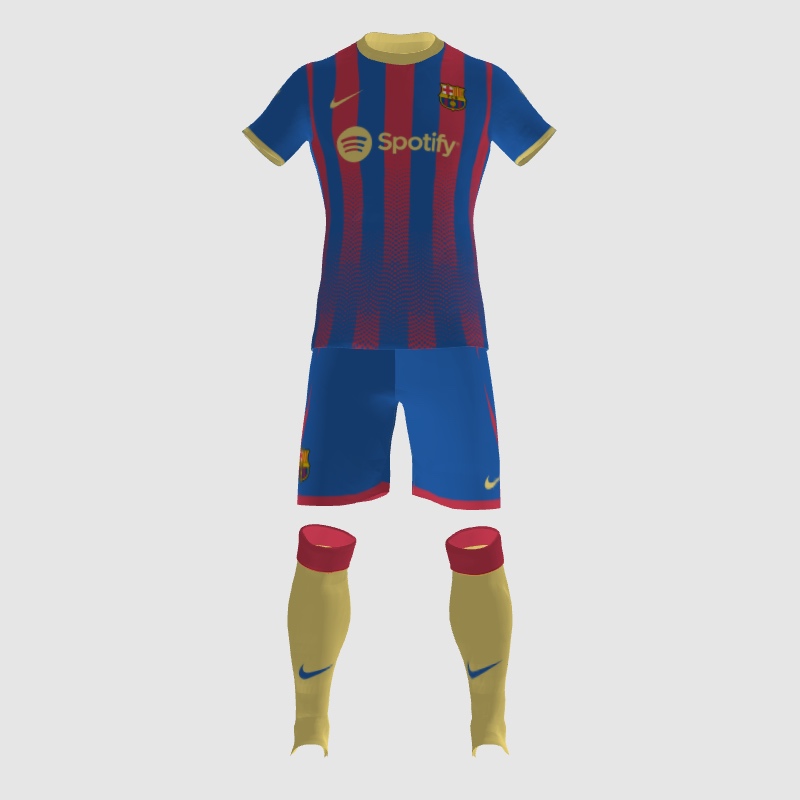FC Barcelona Custom Home Kit PES Kit Creator Showcase, 54% OFF