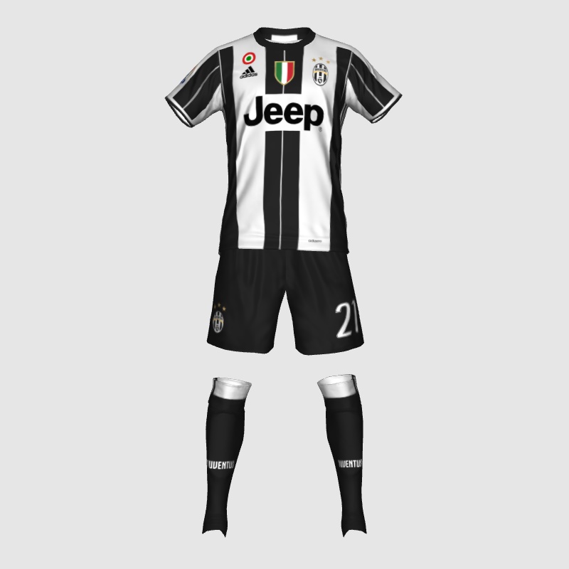 Juventus FC 2016-17 home kit - PES Master Kit Creator Showcase